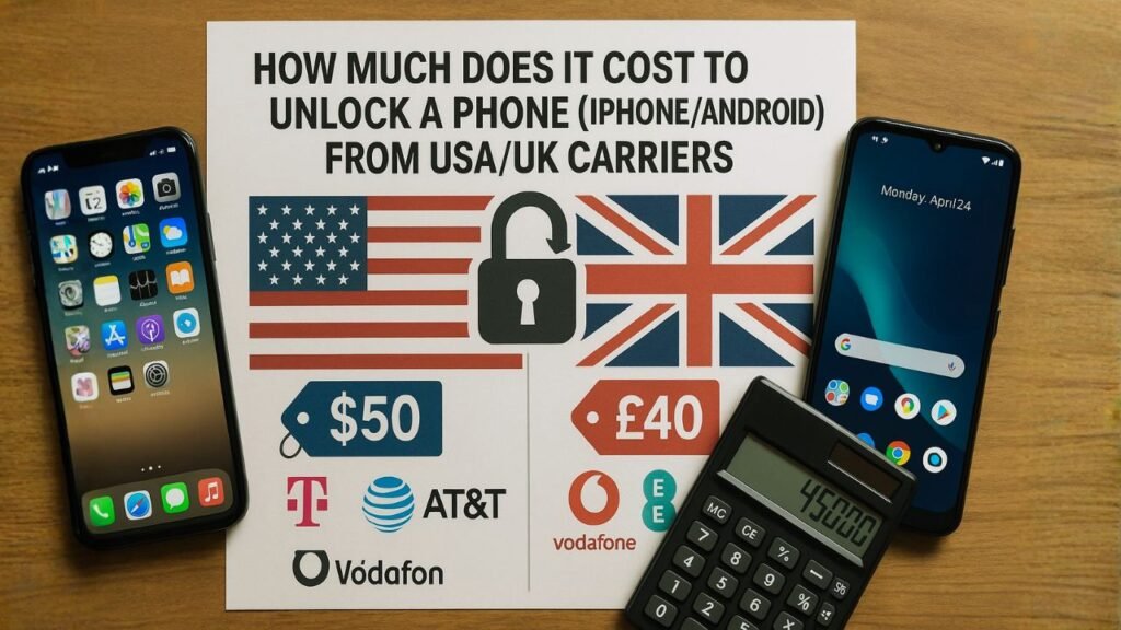 How Much Does It Cost to Unlock a Phone (iPhone/Android) from USA/UK ...