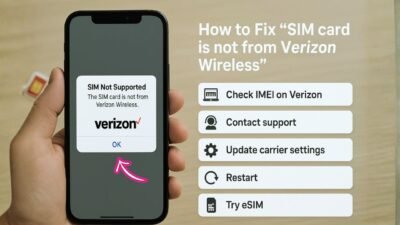 How to Fix “SIM card is not from Verizon Wireless” – Unloky