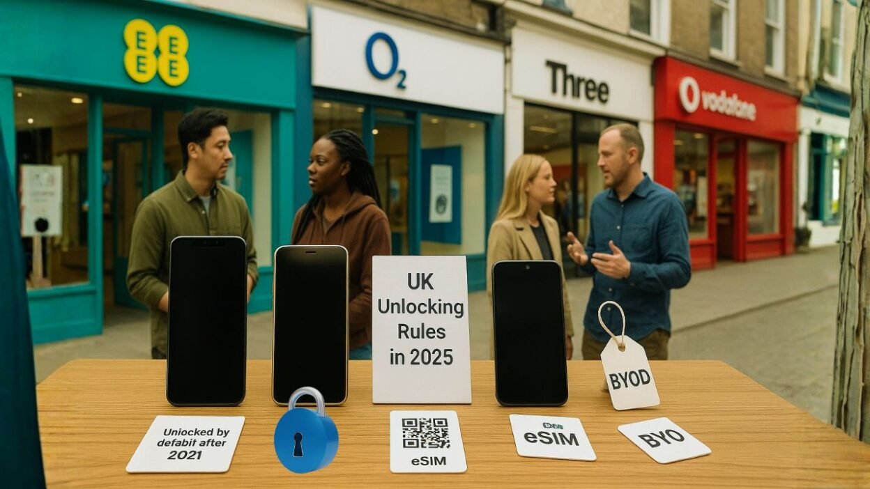 UK Unlocking Rules in 2025: EE, O2, Three, Vodafone (With BYOD & eSIM ...
